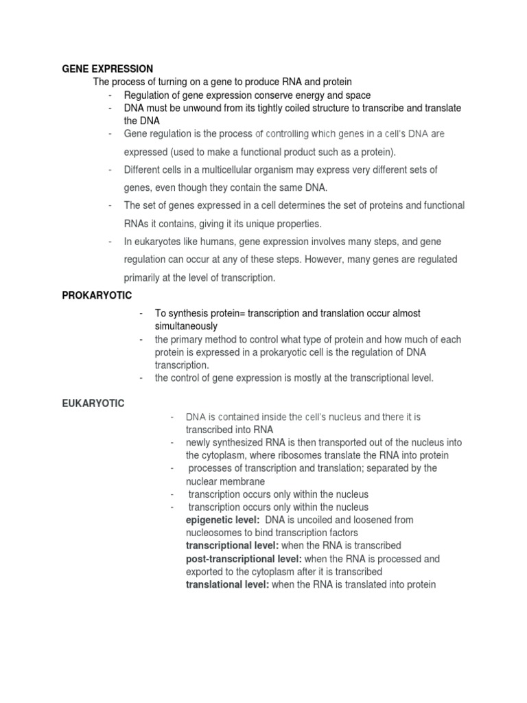 Gene Expression | PDF | Gene Expression | Gene