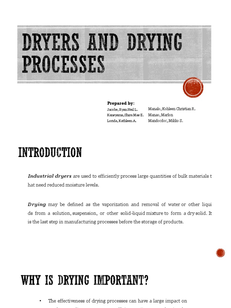 Dryers and Drying Processes | Download Free PDF | Freeze Drying | Materials