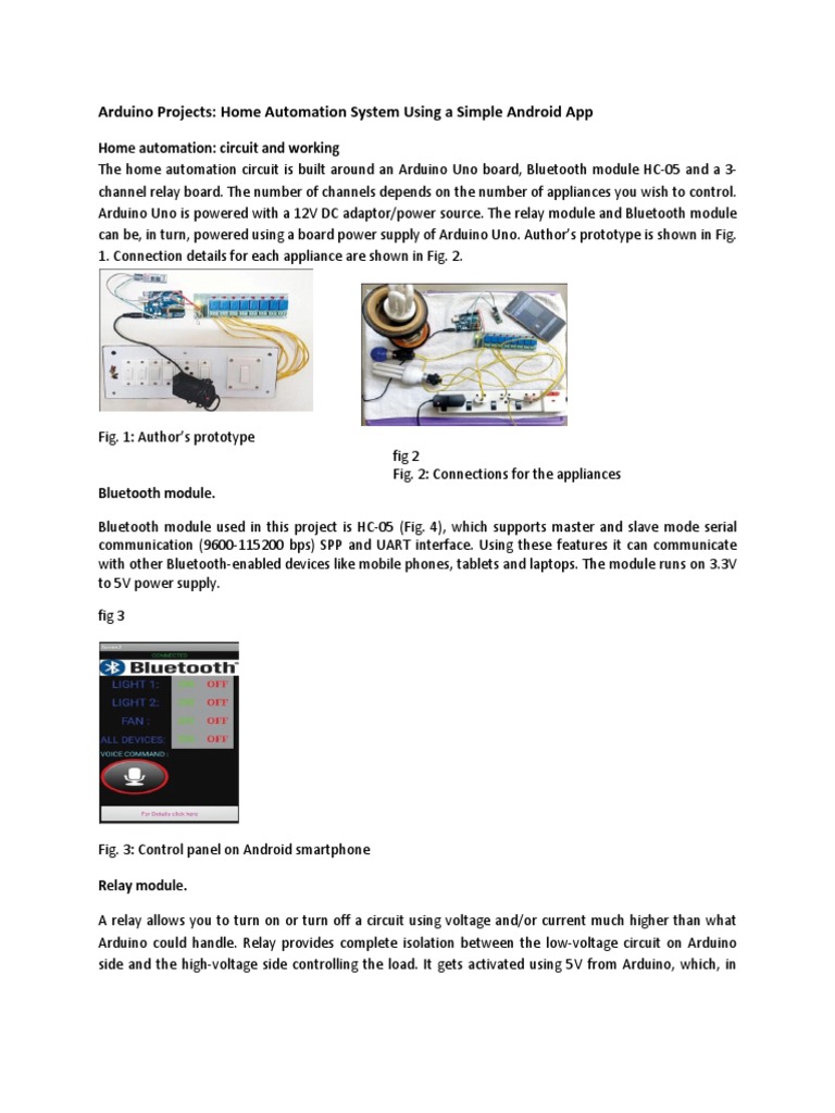 Arduino Projects: Home Automation System Using A Simple Android App ...