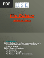 Fire Watcher Roles Responsibilities Duties | PDF