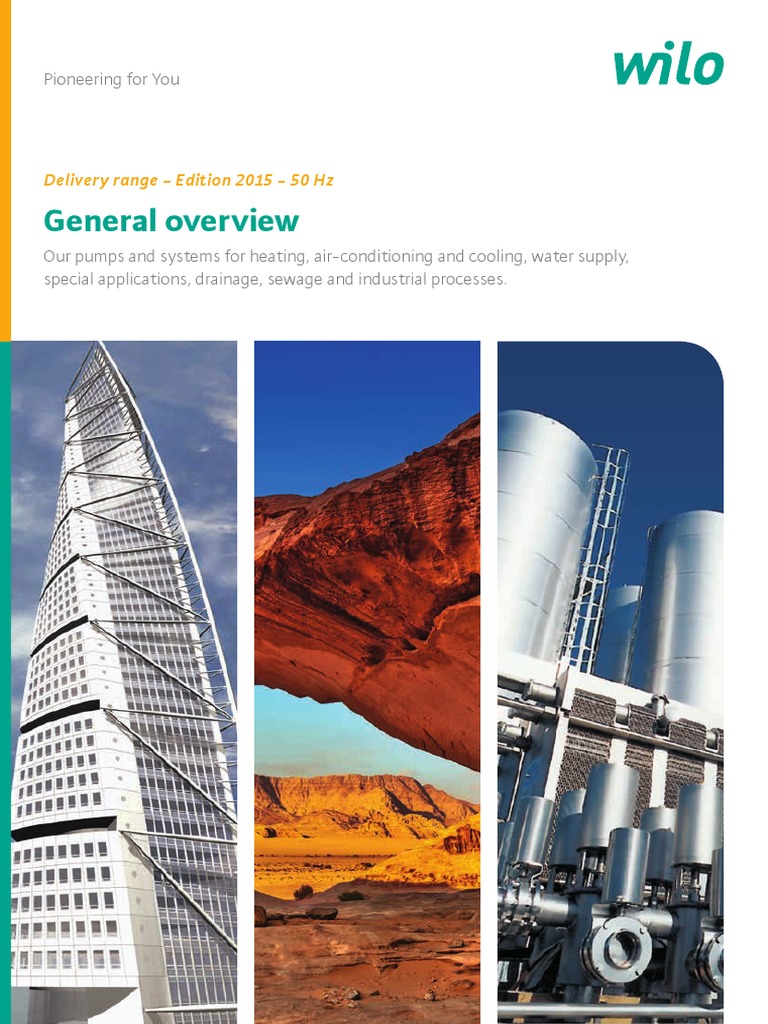 Wilo Pump Catalog | PDF | Air Conditioning | Hvac