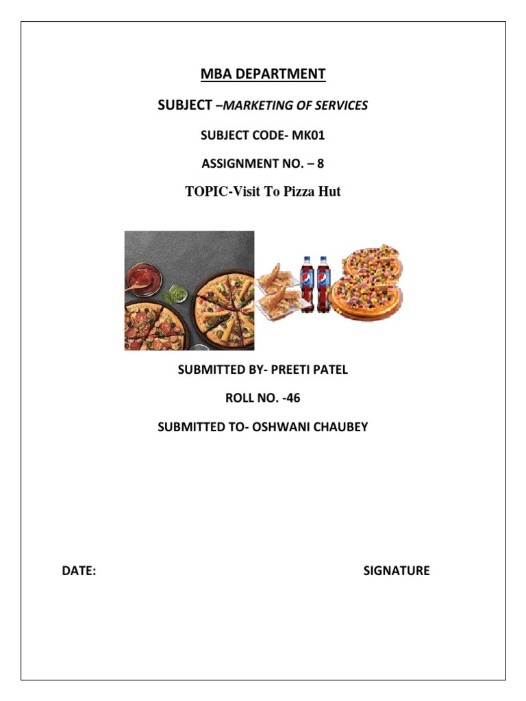 Mba Department Subject | PDF | Cuisine | Food And Drink