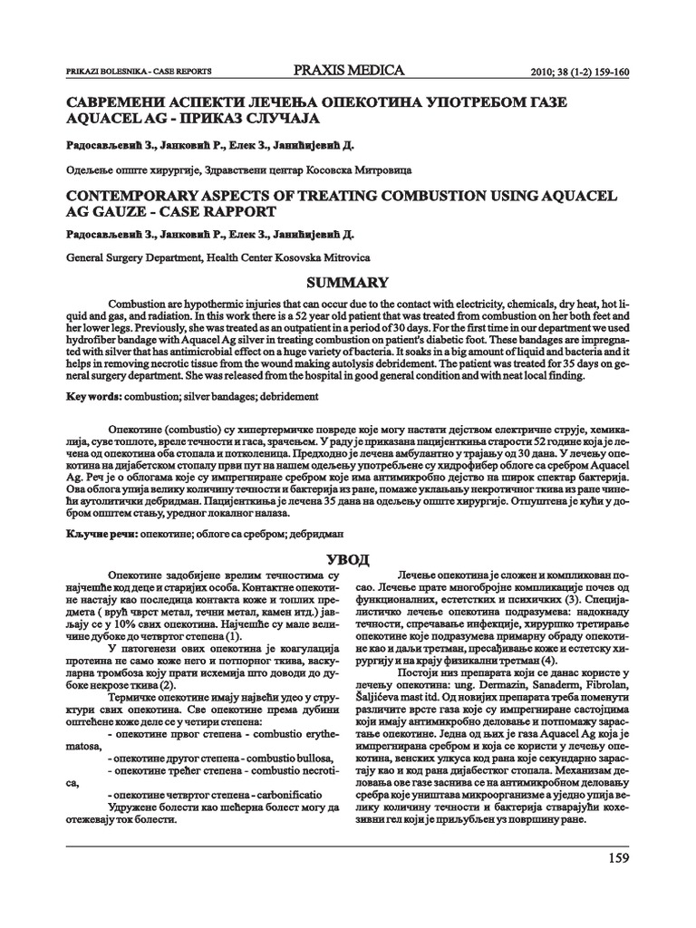 Opekotine Kosovska Mitrovica | PDF | Medicine | Health Sciences