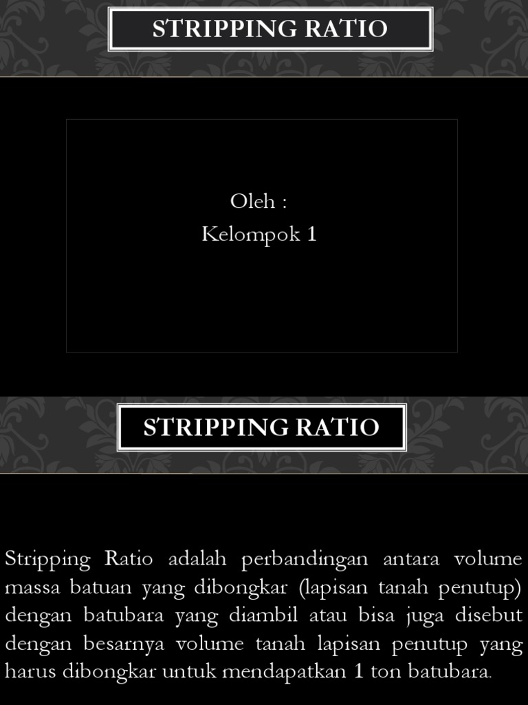 Menghitung Stripping Ratio Batubara | PDF