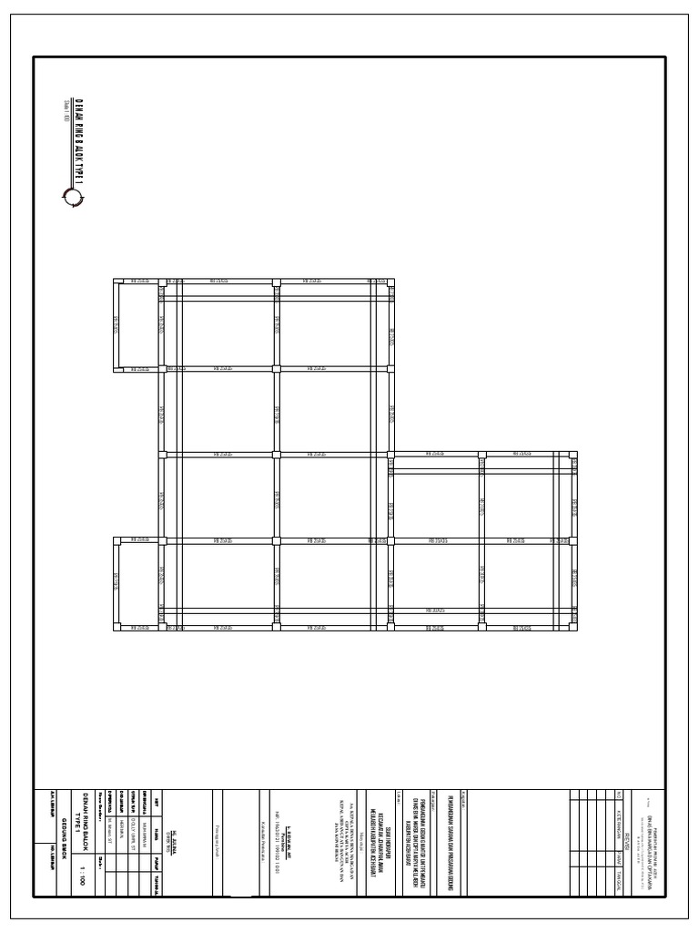 Denah Ring Balok Type 1 | PDF