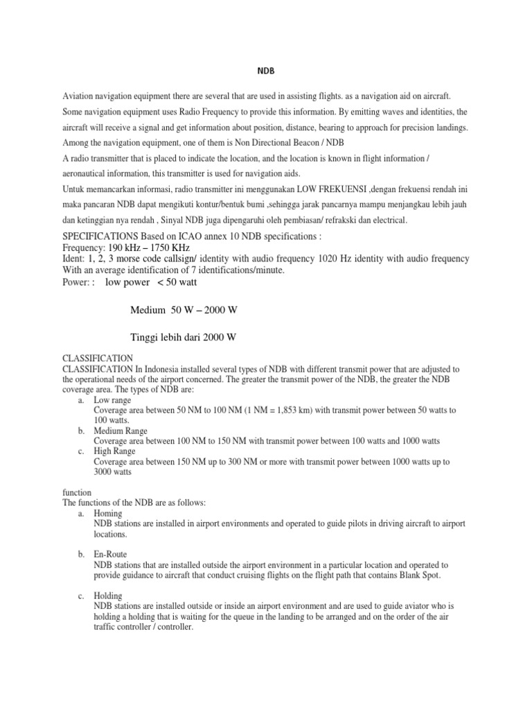 NDB Google Translate | PDF | Antenna (Radio) | Transmitter