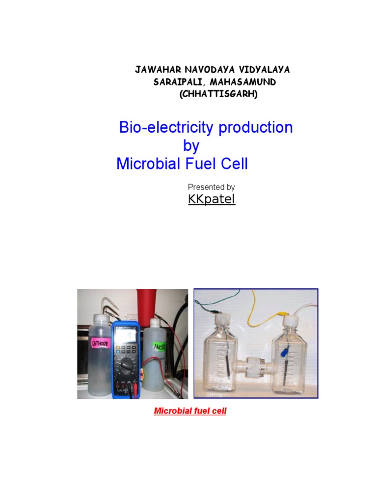 Microbial Fuel Cell Setup Guide | PDF | Chemistry | Physical Sciences