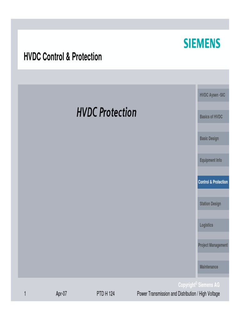 Hvdc019 HVDC Protection | PDF | High Voltage Direct Current | Electric ...
