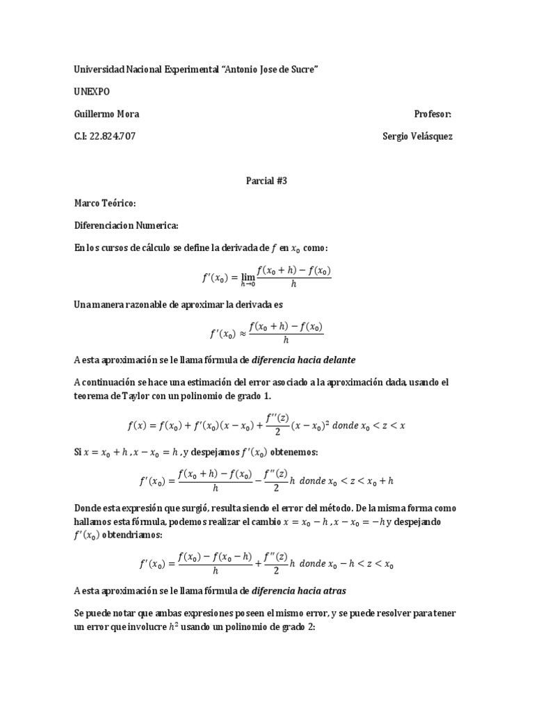 Metodo Del Trapecio y Simpson Ejercicios Resueltos | PDF | Integral | Relaciones matematicas