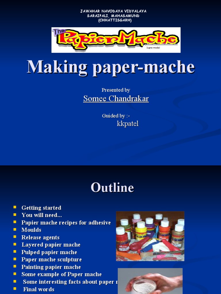 Paper Mache | PDF | Paint | Paper