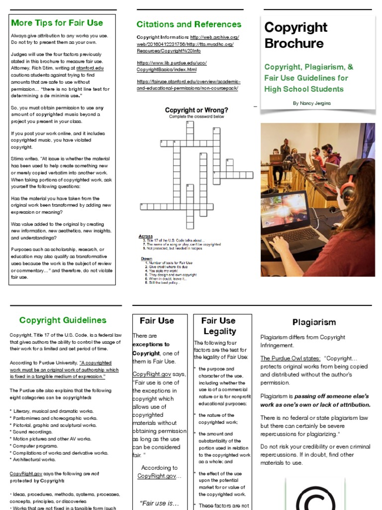 Copyright Brochure | PDF | Fair Use | Copyright