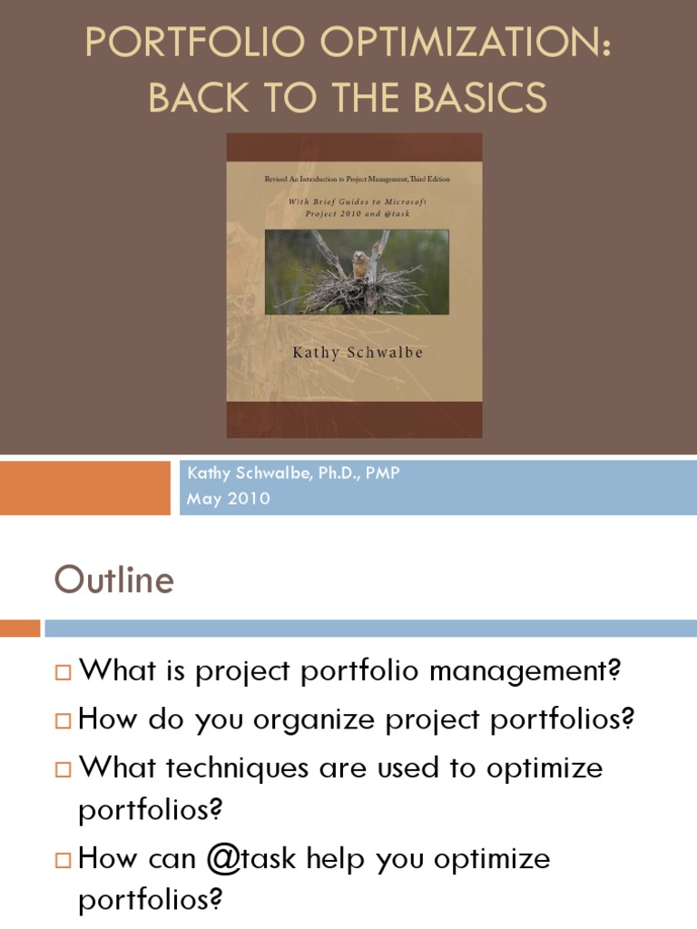 Project Portfolio Optimization Techniques | PDF | Project Management ...