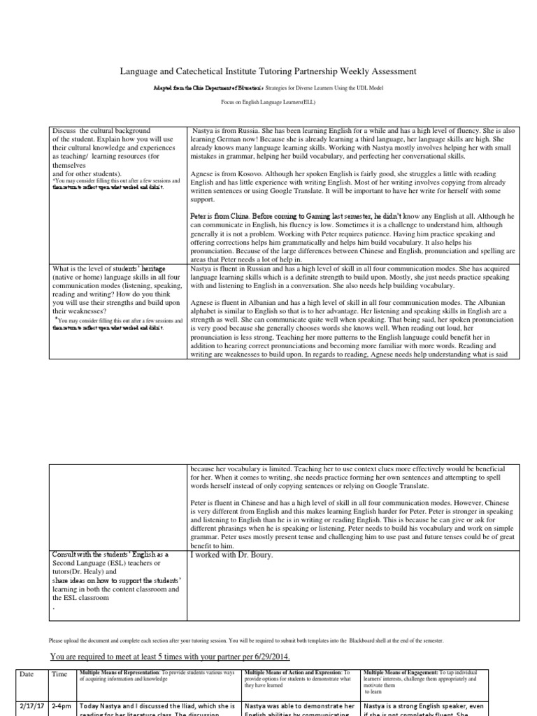 Lci Chart | PDF | Fluency | English Language