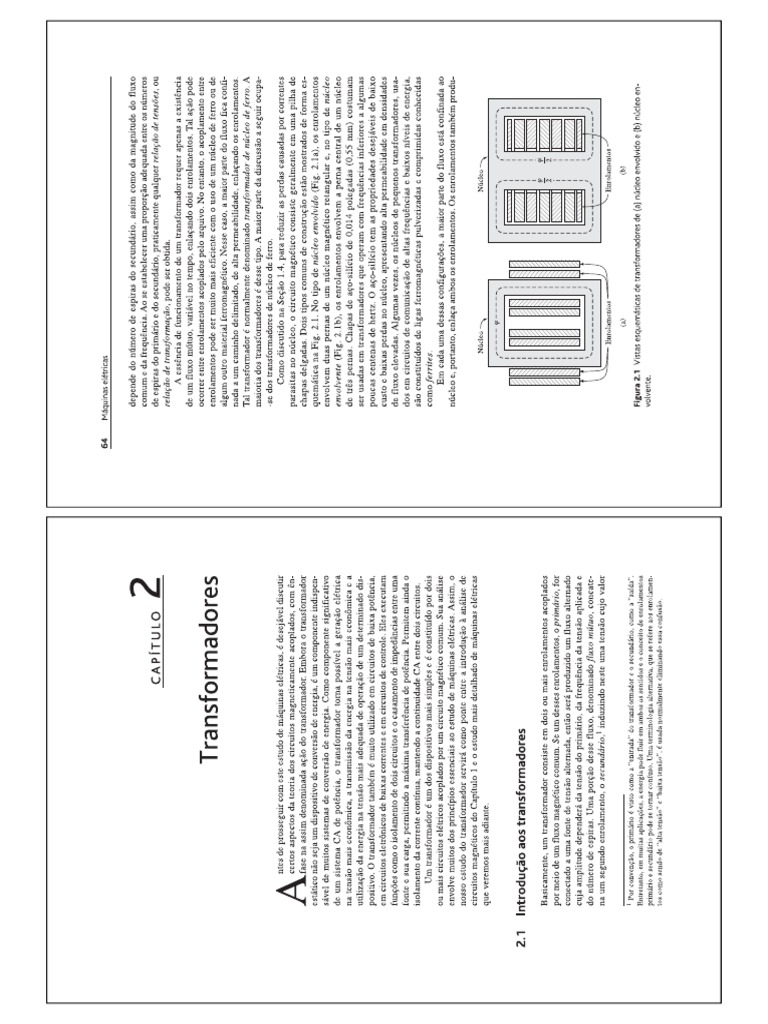 Capítulo 2 Transformadores Máquinas Elétricas, Fitzgerald | PDF