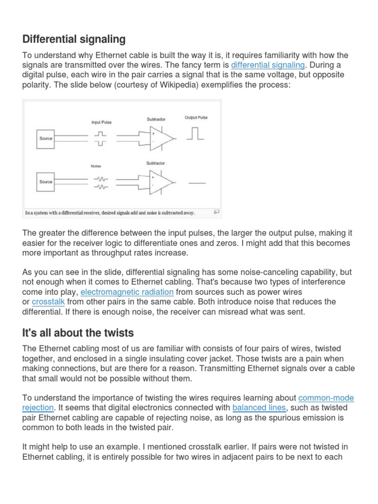 Ethernet Twist Per Inch | PDF | Electrical Components | Electrical ...