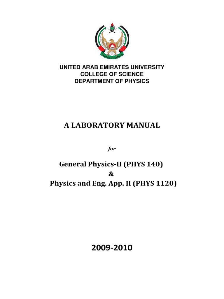 Physics 2 Lab Manual | PDF | Series And Parallel Circuits | Capacitor