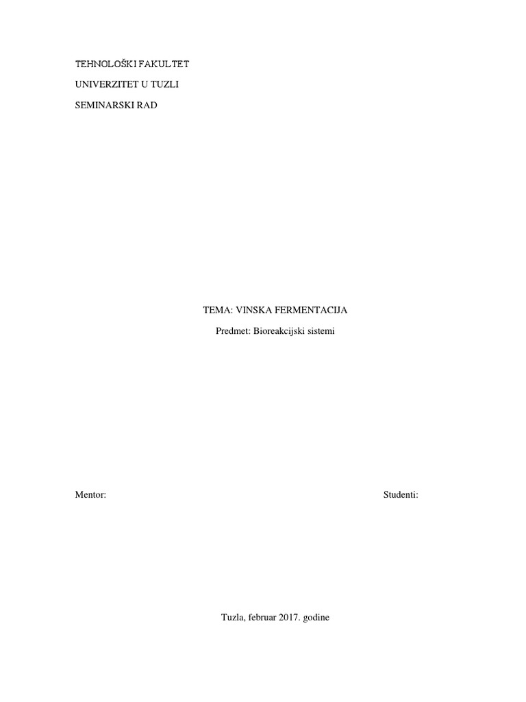 Vinska Fermentacija 2 | PDF