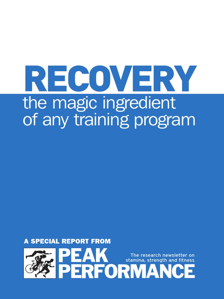 Peak Performance Recovery Special PDF | PDF | Glycogen | Strength Training