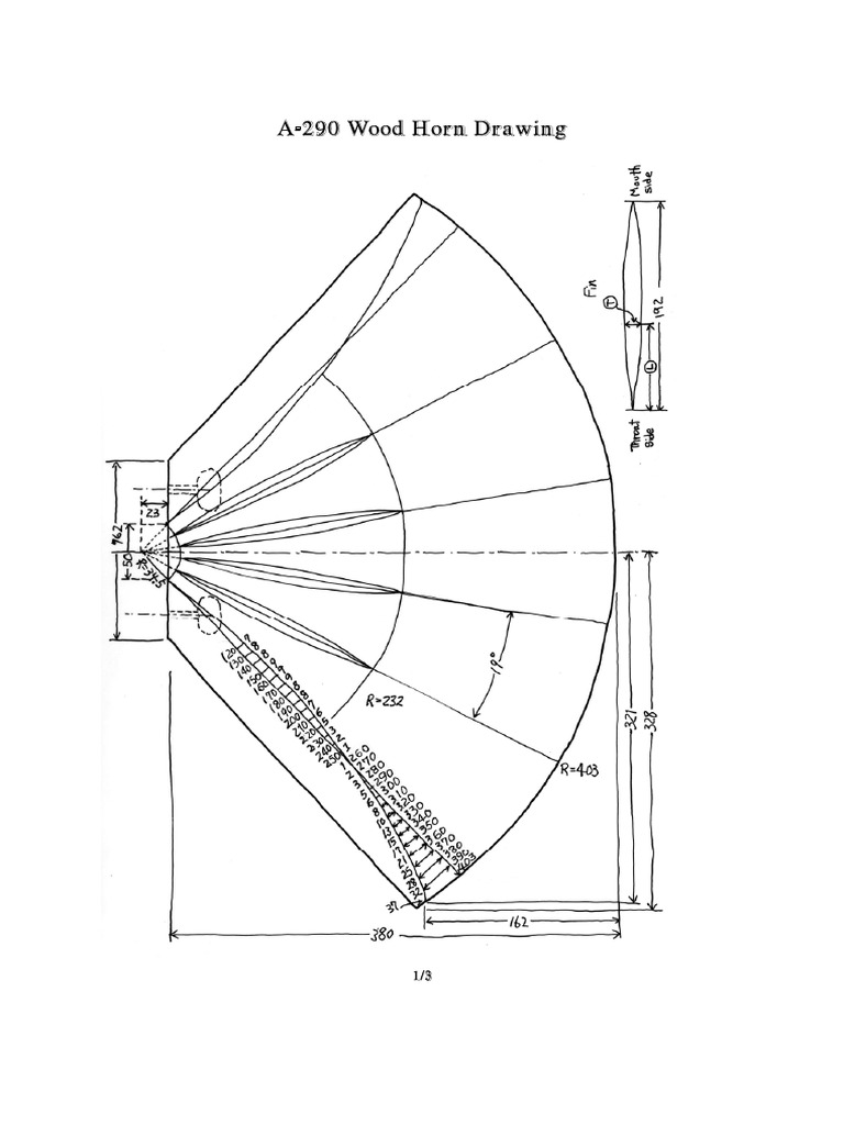 A-290 Horn Design Specifications | PDF | Wood | Nature