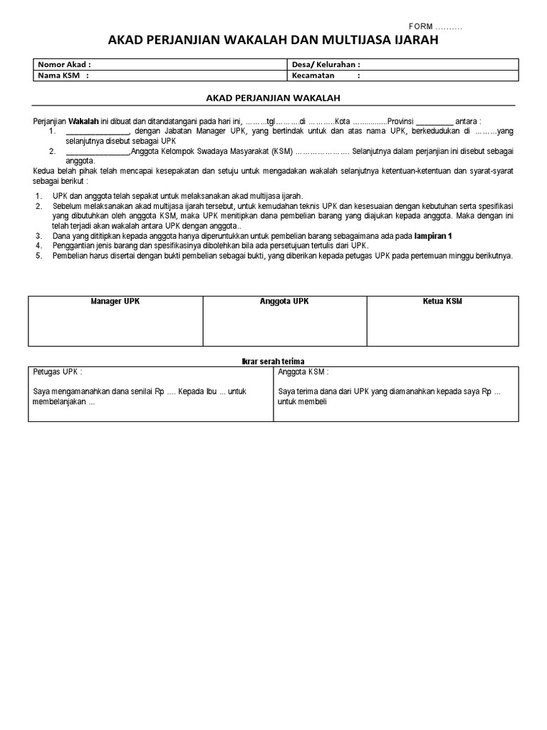 10 Akad Wakalah Dan Multijasa - Ijarah | PDF
