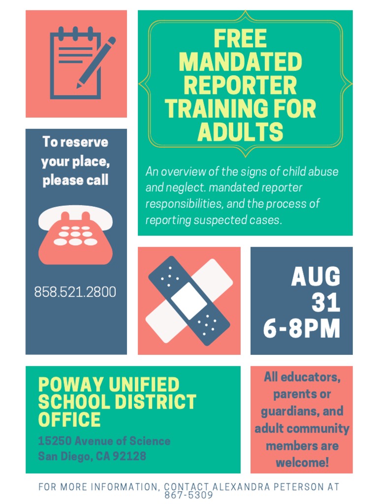 Free Mandated Reporting Training Seminar Stopping Child Abuse and ...