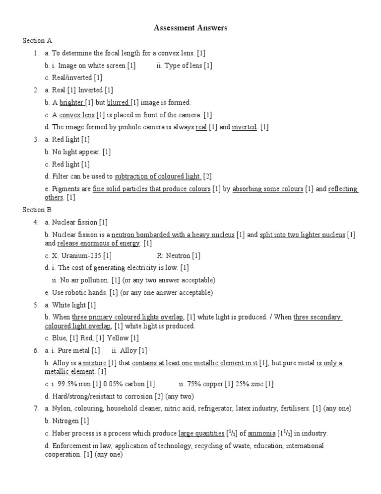 Form 4 Science Chapter 6 Answers | PDF