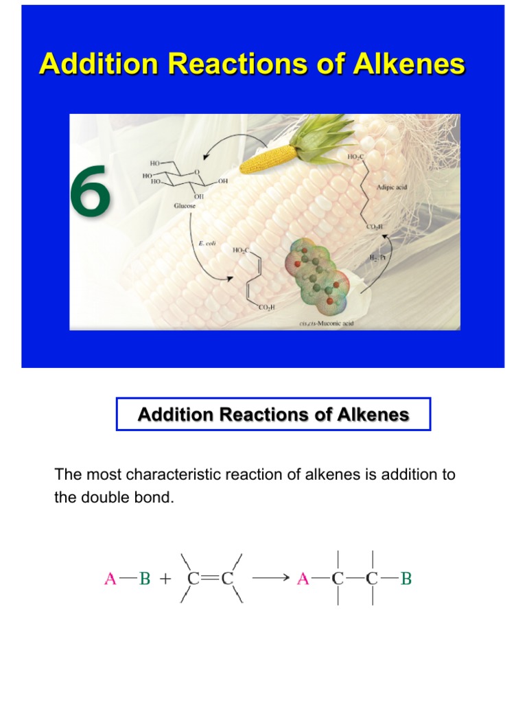 Mechanisms and Selectivity of Addition Reactions of Alkenes | PDF ...