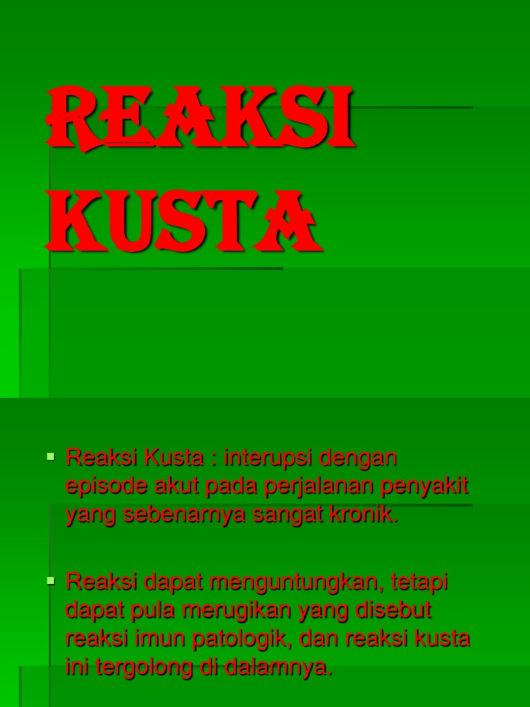 Reaksi Kusta | PDF