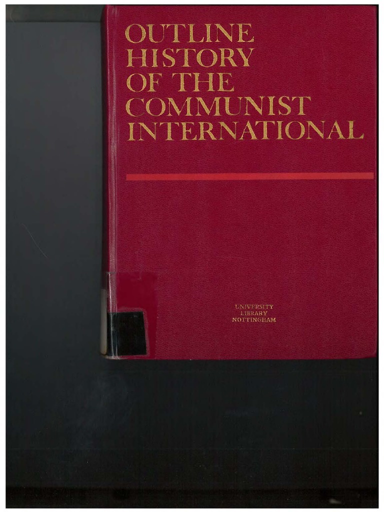 Outline History of Communist International USSR 1971 OCR | PDF ...