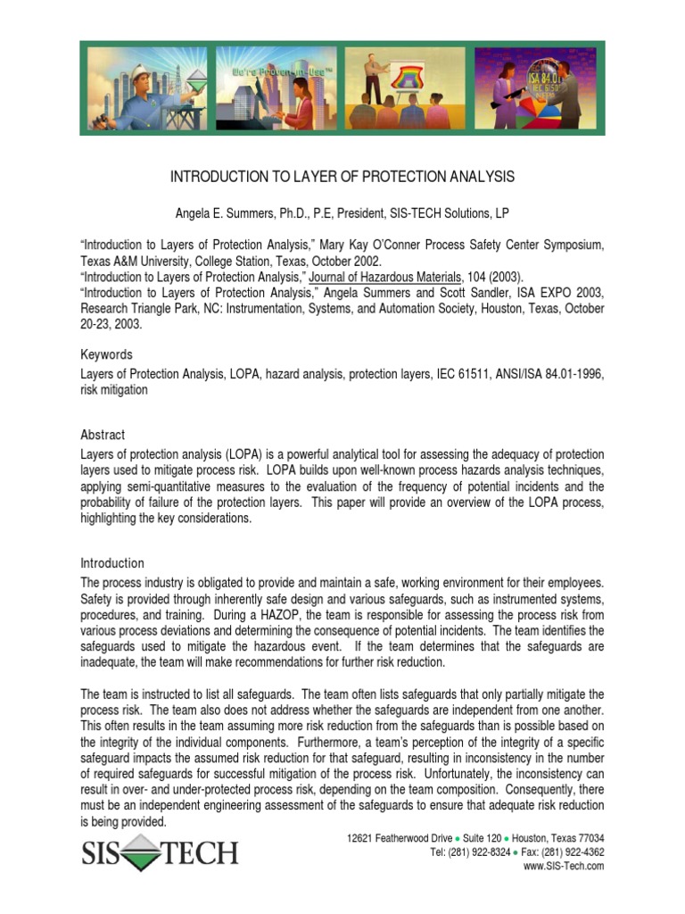 Introduction To Layer of Protection Analysis: Keywords | PDF | Risk ...