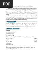 SPLTV: Pengertian dan Contoh Penyelesaian | PDF