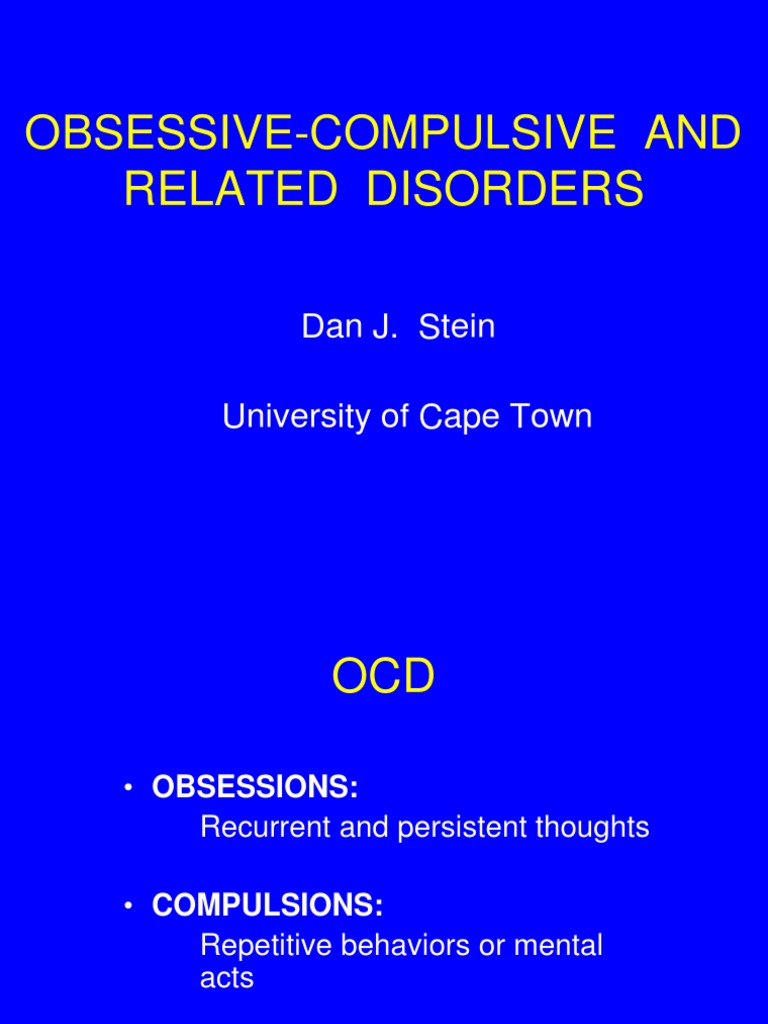 Obsession-Compulsive and Related Disorders | PDF | Obsessive–Compulsive ...