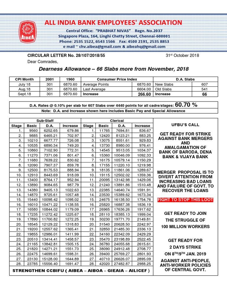 Da Chart New From Nov-1 | PDF | Employee Relations | Employment ...