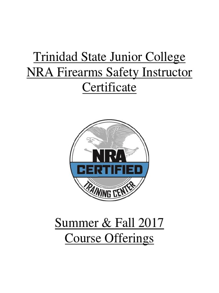 NRA Firearms Safety Instructor Courses | PDF | Shotgun | Rifle
