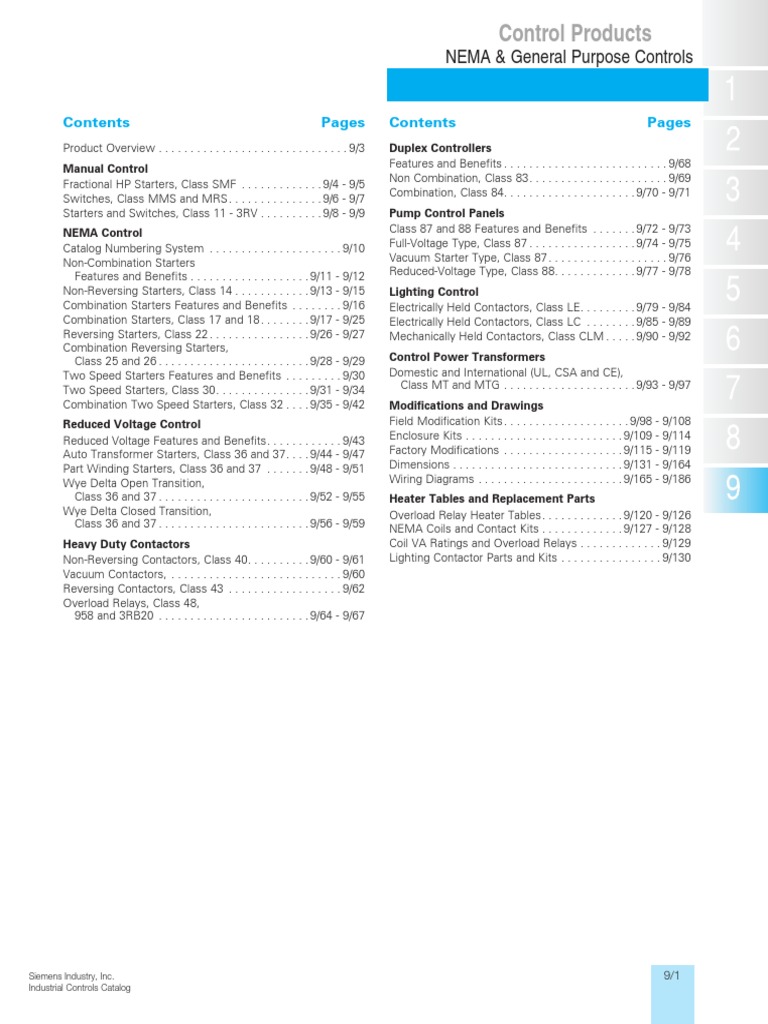 NEMA & General Purpose Controls IC14 - Sect09 | PDF | Switch | Electric ...