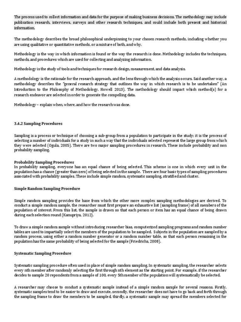 Methodology | PDF | Margin Of Error | Sampling (Statistics)