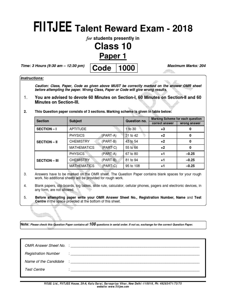 FTRE 2018 C X AT+PCM Paper 1 | PDF | Acid | Atoms