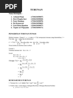 Rumus Dasar Turunan Fungsi Trigonometridan Sifat-Sifatnya | PDF