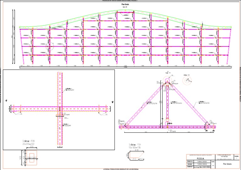F.C.C.I.A. Plan Fatada F.C.C.I.A.: Structura Metalica Tip Parter | PDF