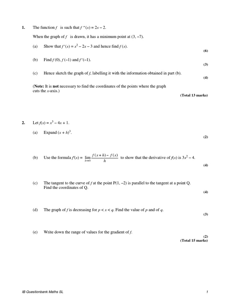 Calculus Paper 2 | Download Free PDF | Tangent | Asymptote