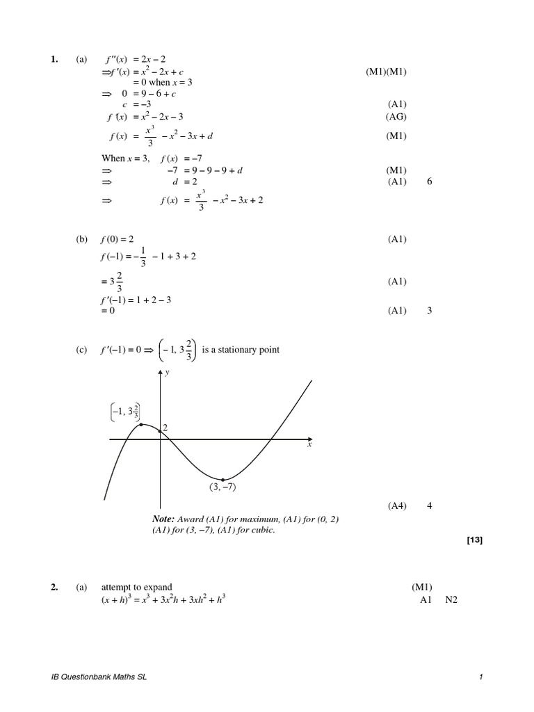 Calculus Paper 2 AK | PDF | Slope | Derivative