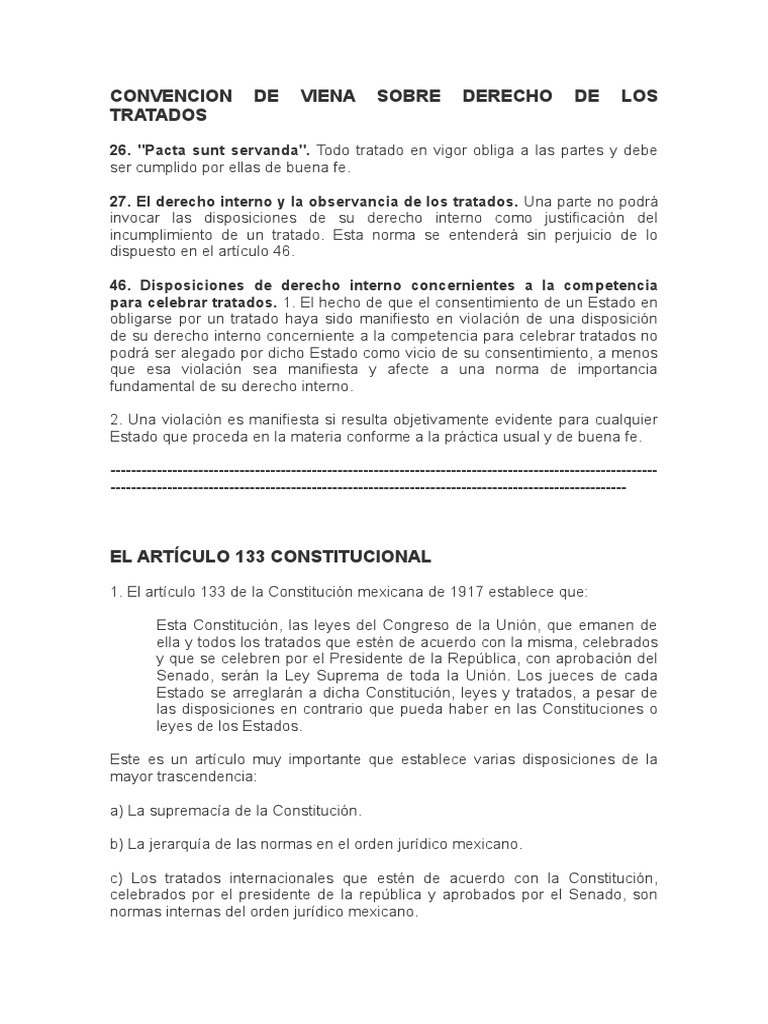 El Artículo 133 Constitucional | PDF | Constitución | Tratado