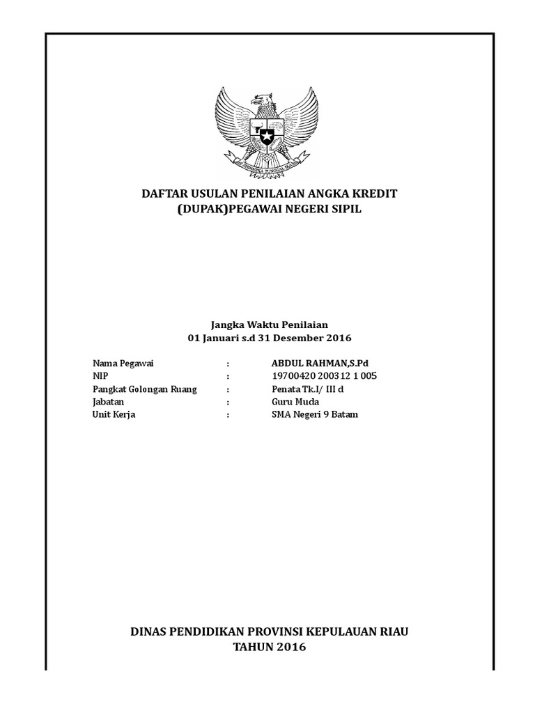 Cover Dupak A.rahman | PDF