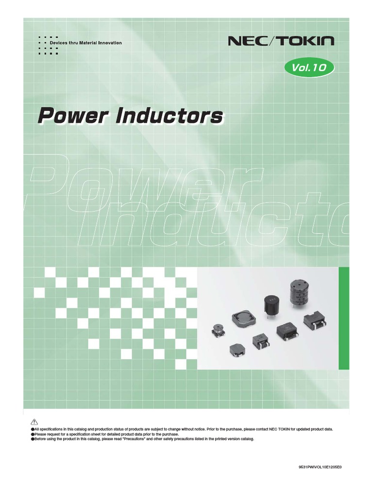 Datasheet | PDF | Inductor | Electromagnetism