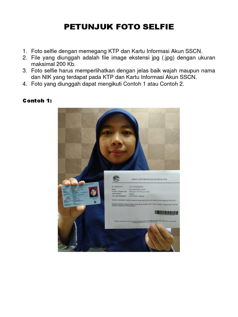 Petunjuk Foto Selfie-1 PDF | PDF