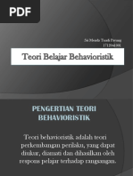 Teori Behaviorisme: Prinsip dan Aplikasi | PDF