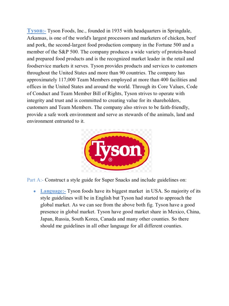 Tyson | PDF | Logos | Junk Food