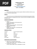 Namal CV | PDF