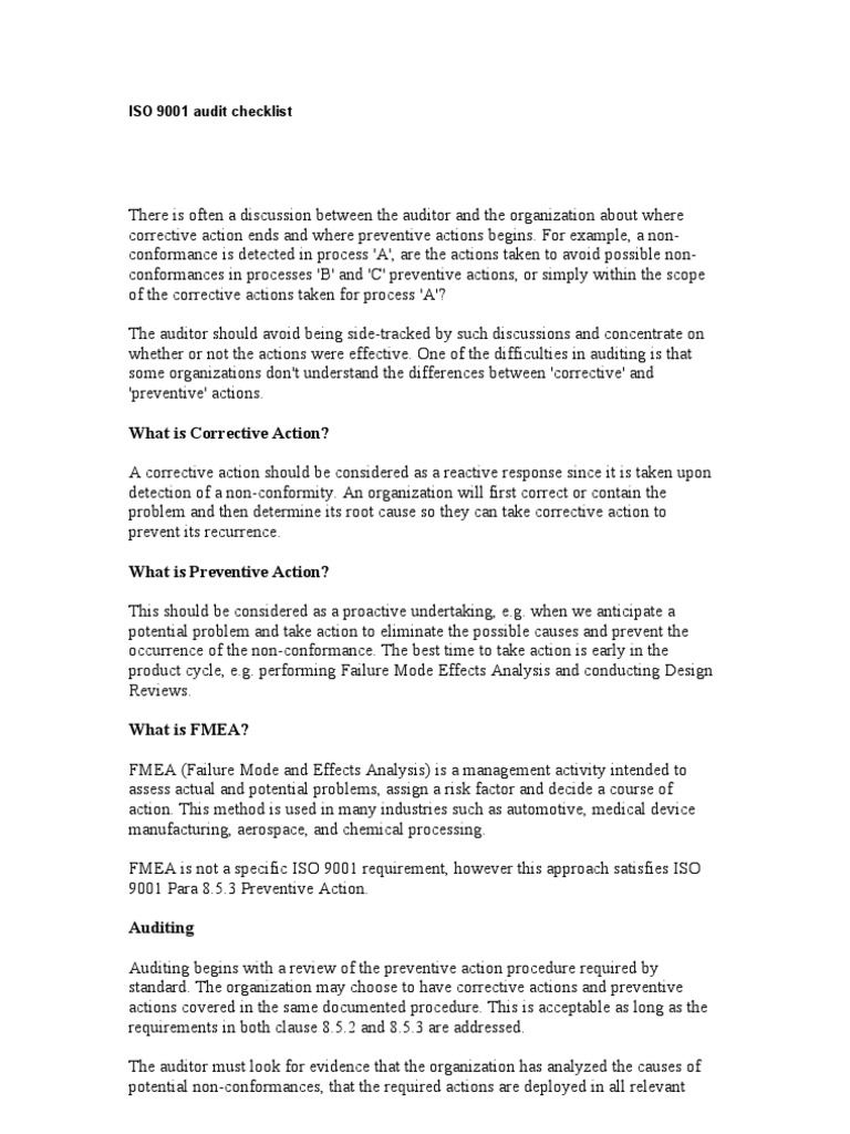 ISO 9001 Audit Checklist | PDF | Business | Evaluation