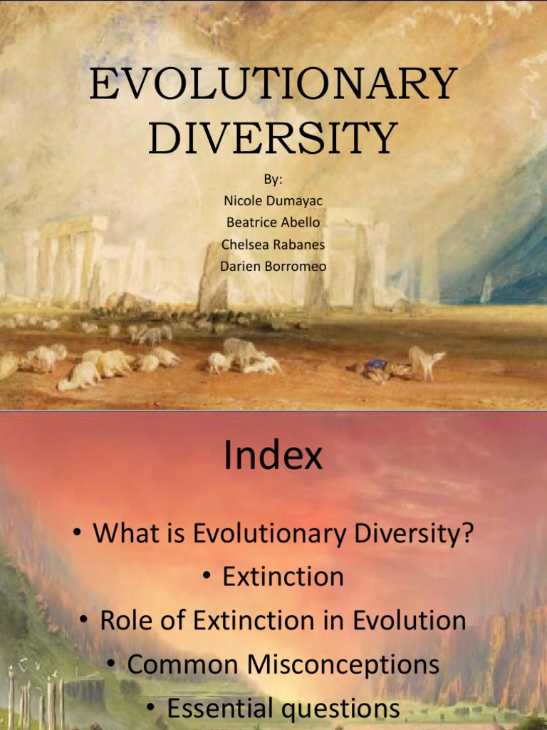 Evolutionary Diversity | PDF | Evolution | Extinction